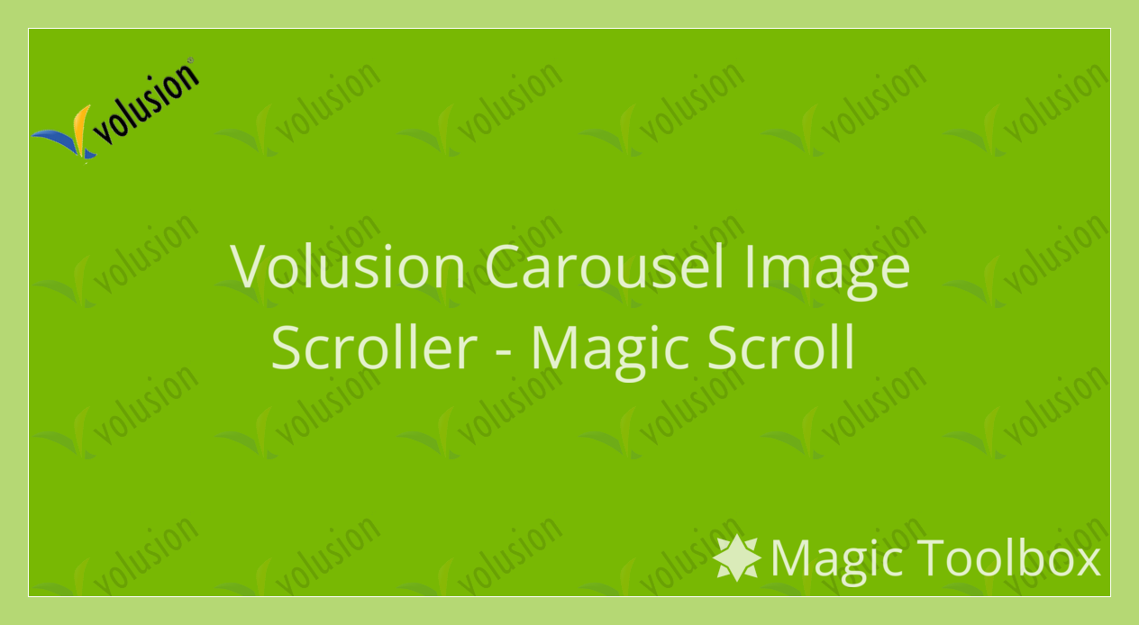 Volusion Carousel Image Scroller - Magic Scroll