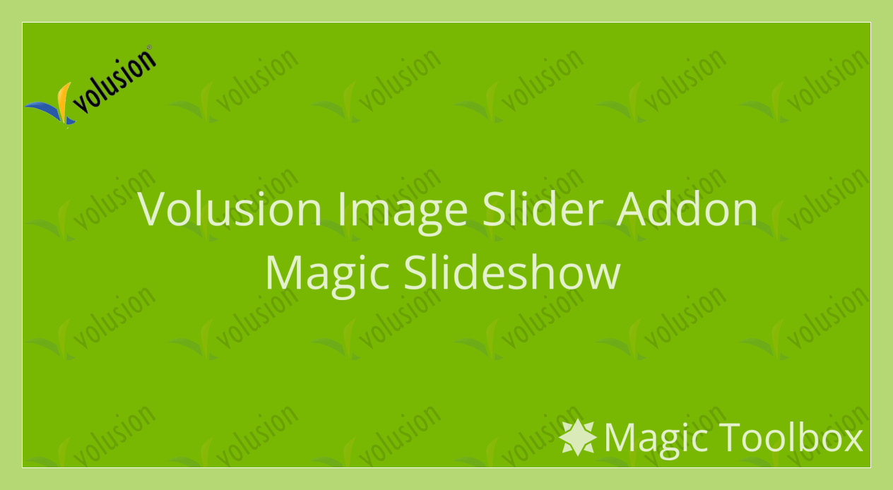Volusion Image Slider Addon - Magic Slideshow