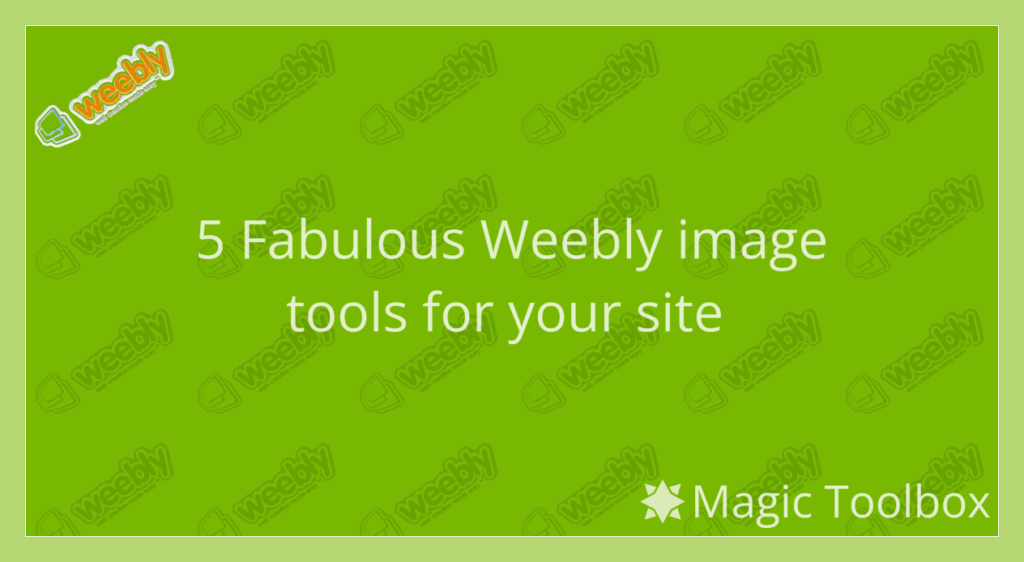 Weebly tools for images