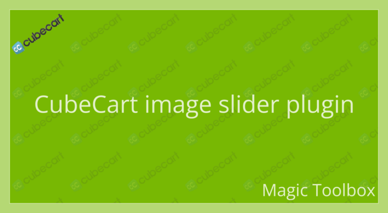 CubeCart image slider slideshow plugin