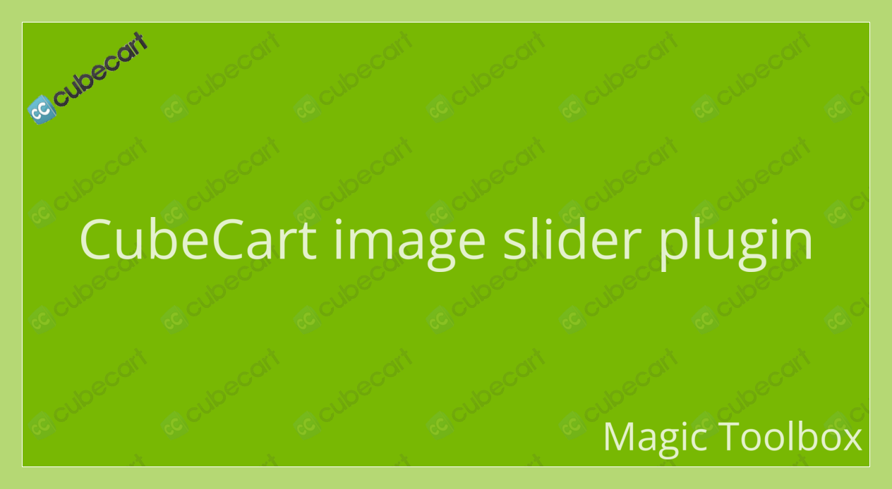 CubeCart Image Slider Plugin - Magic Slideshow